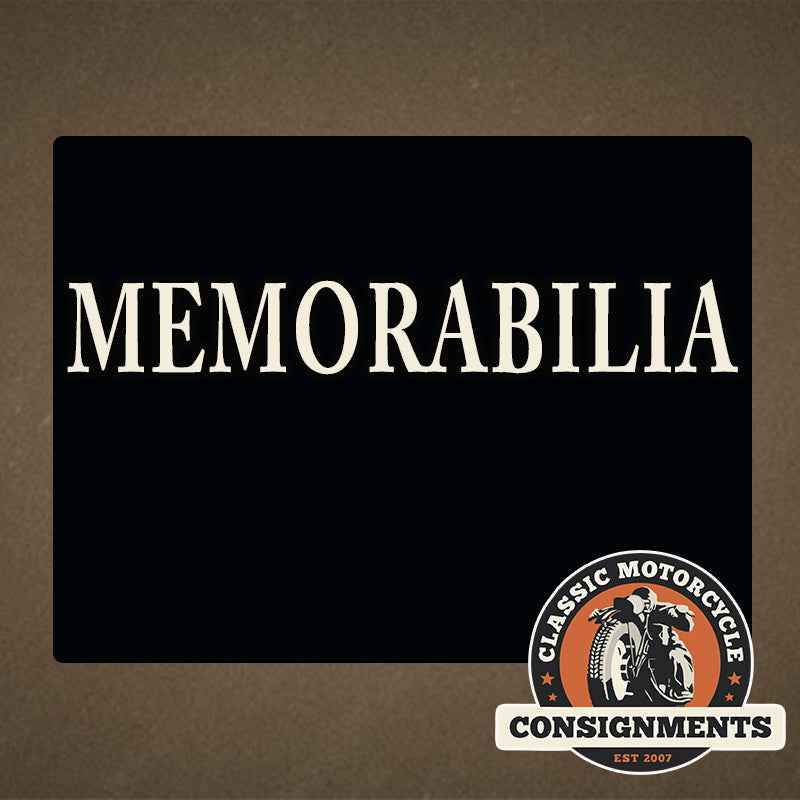 Memorabilia – Classic Motorcycle Consignments