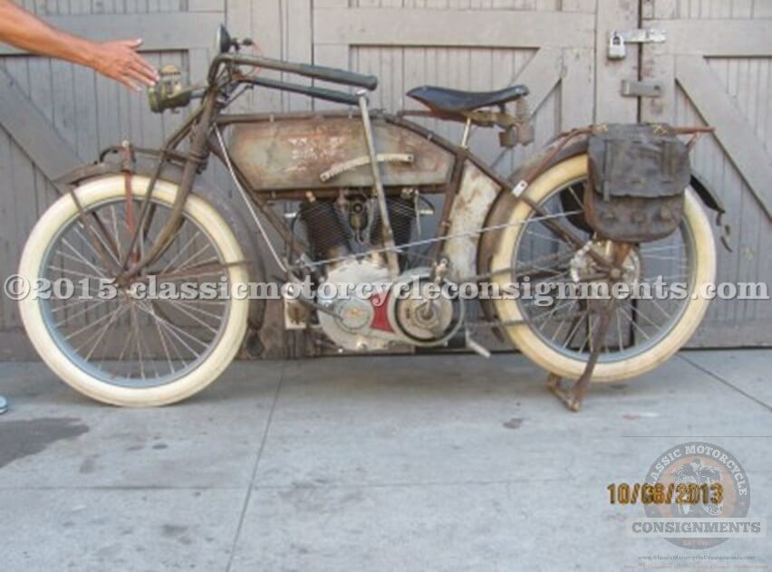 1914 Excelsior Twin Cylinder -Two-Speed – Model TS Vintage Motorcycle – Classic Motorcycle ...