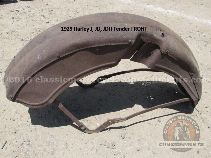1929 Harley Davidson J JD JDH Front Fender SOLD!! – Classic Motorcycle ...