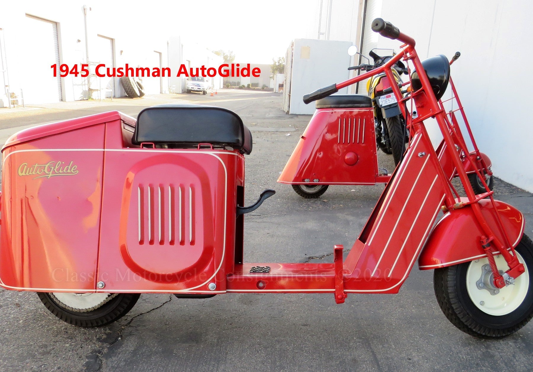 1945 Cushman AutoGlide Scooter SOLD!! – Classic Motorcycle Consignments